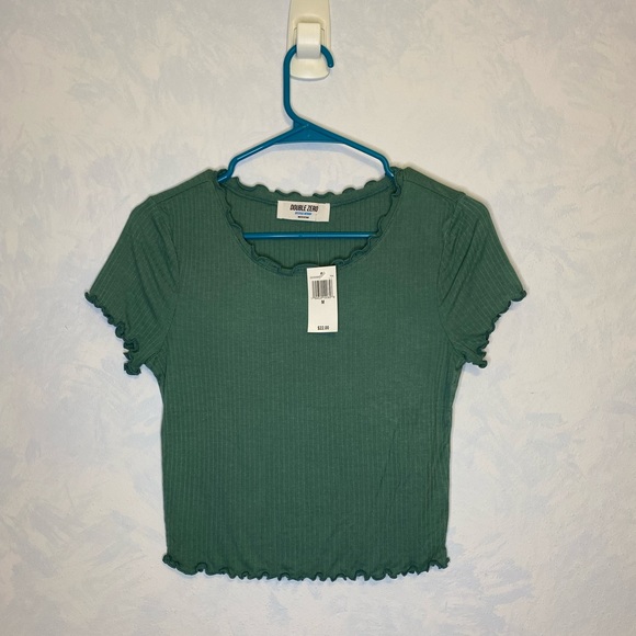 Double Zero | Tops | Double Zero Crop Top Teal | Poshmark